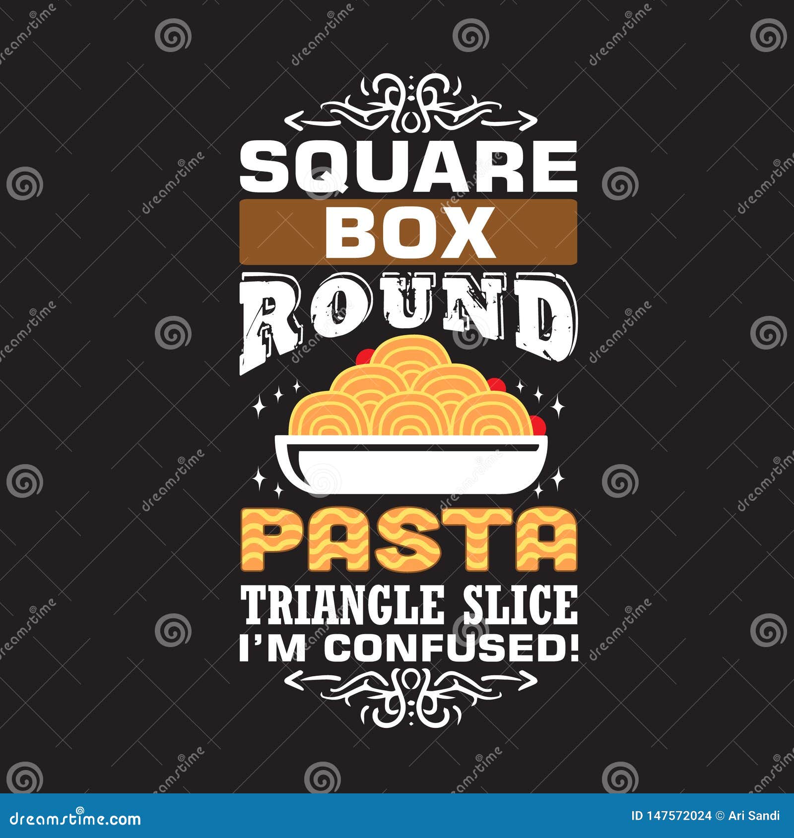 Eat Pasta Run Pasta. Motivation Quote. Cute Hand Drawn White Lettering ...