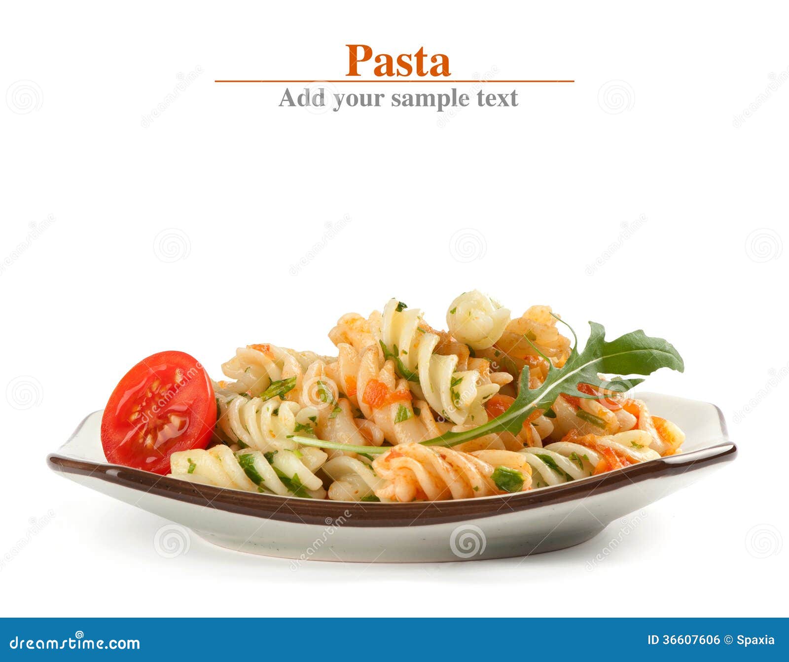 Pasta Radiatore with Tomato Sauce Stock Photo - Image of sauce, organic ...