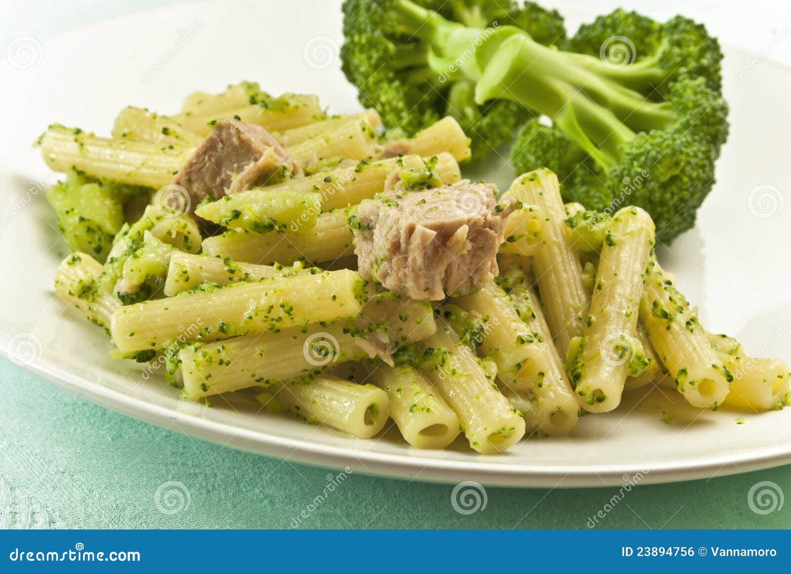 Pasta rigatoni stock photo. Image of green, tuna, pasta - 23894756
