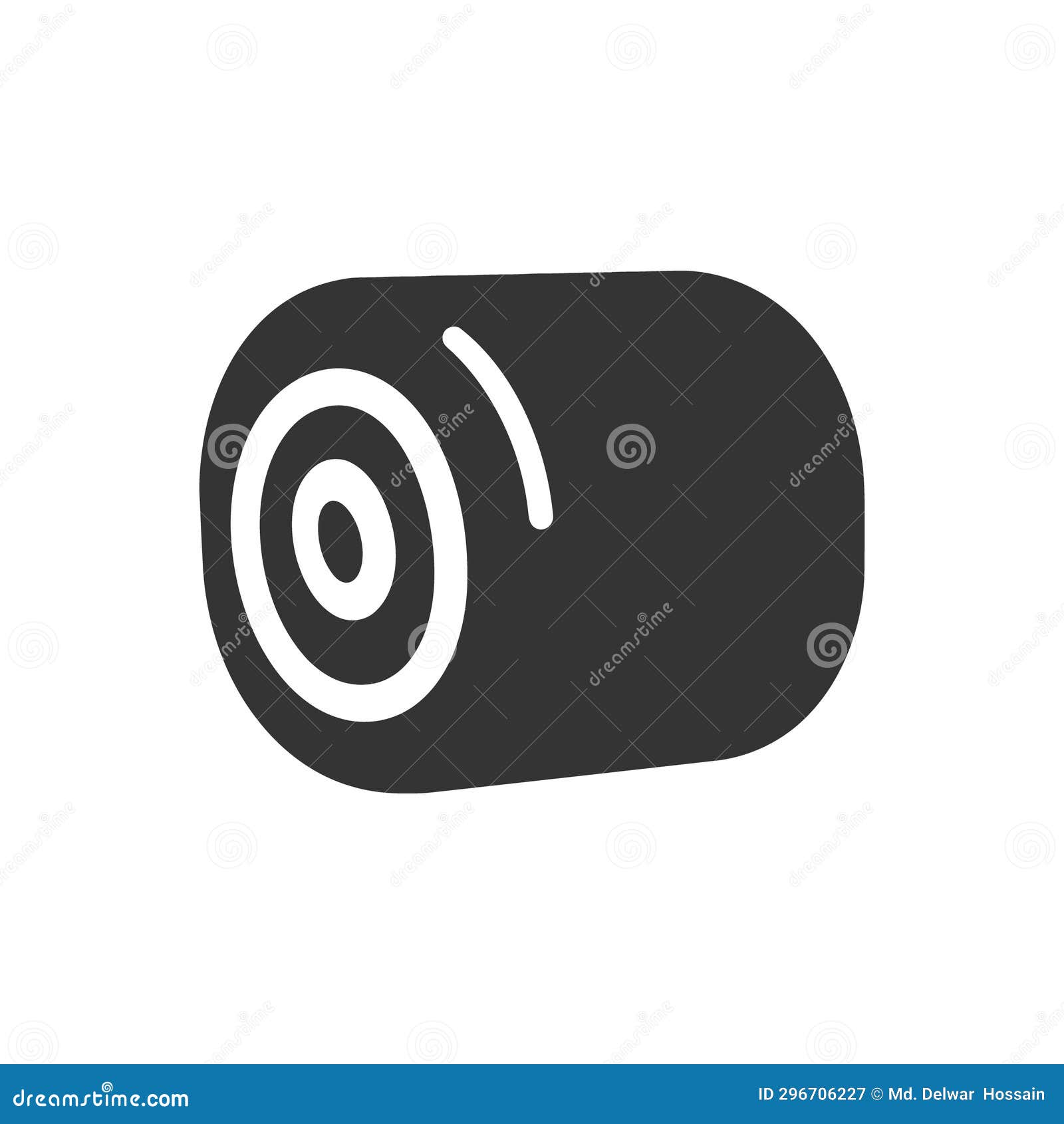 Pasta Roll Icon stock illustration. Illustration of parmesan - 296706227