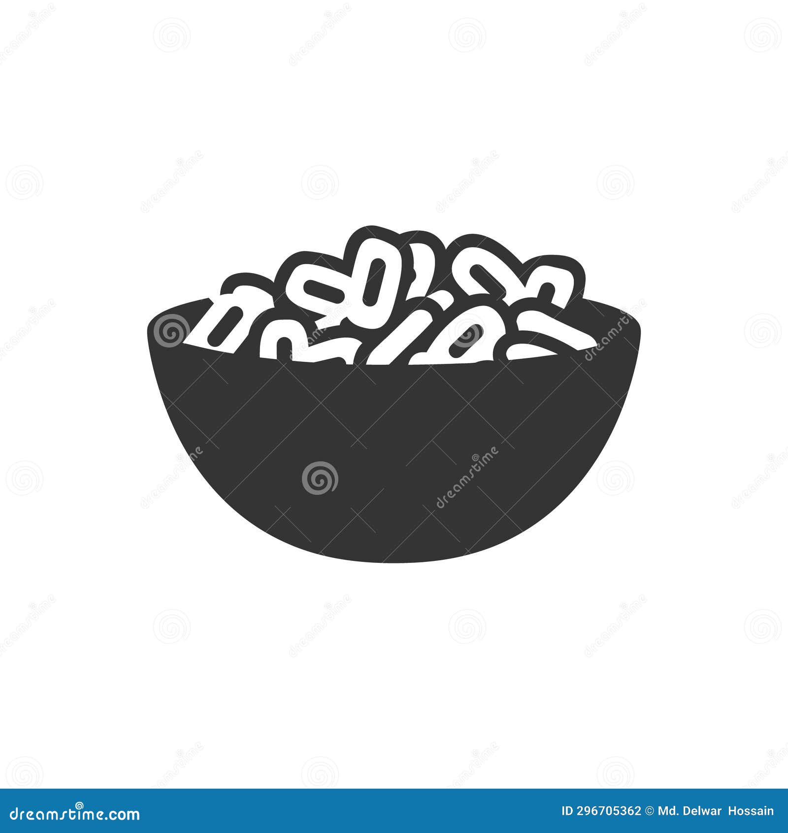 Pasta Salad Cartoon Vector | CartoonDealer.com #126345187
