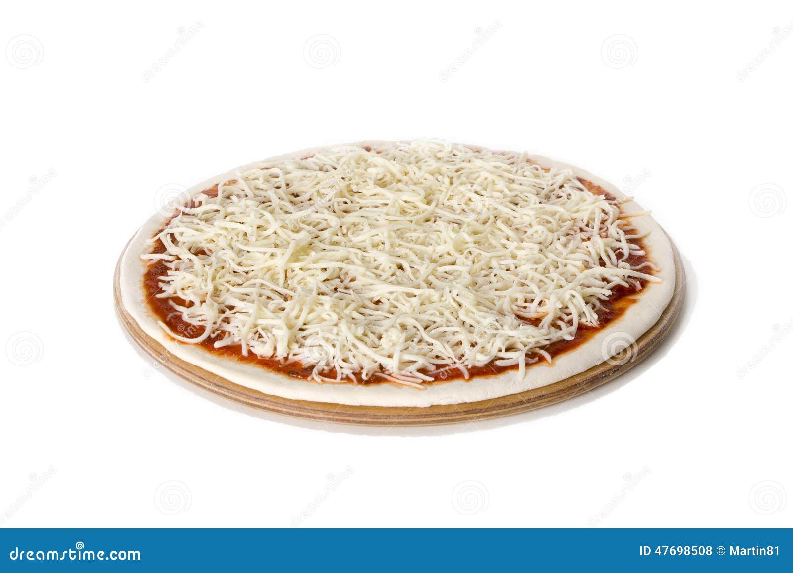 Pasta, Salsa E Formaggio Crudi Della Preparazione Della Pizza ...