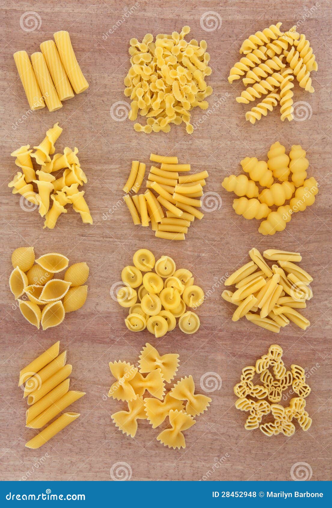 Pasta Selection stock photo. Image of healthy, conchigle - 28452948