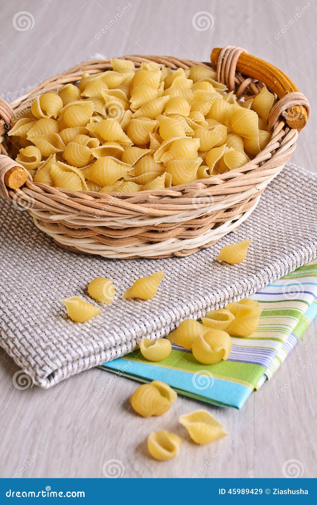 Pasta shells stock image. Image of dietary, fresh, gustable - 45989429