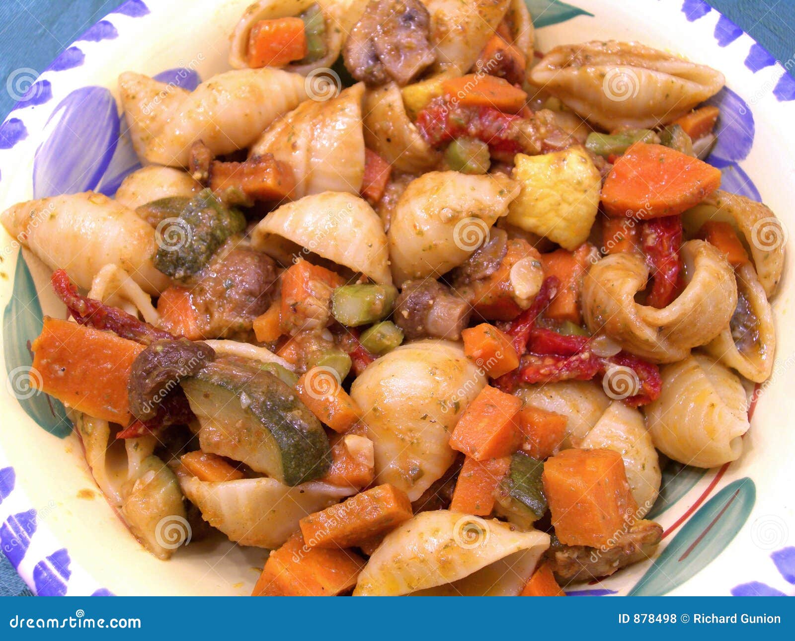 Pasta Shells & Roasted Vegetables Stock Photo - Image of cooking, pasta ...