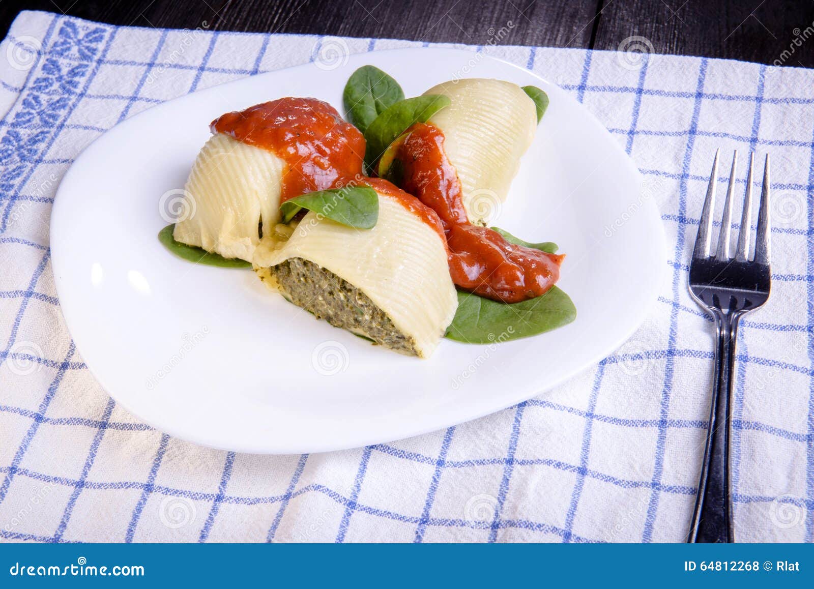 Pasta snail shells stock photo. Image of parmesan, diet - 64812268