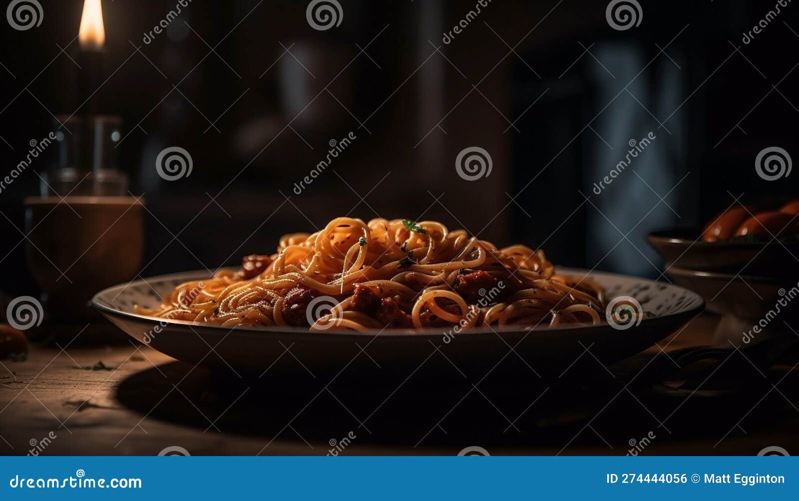 Pasta, Spaghetti Nest Isolated on Counter Stock Illustration ...