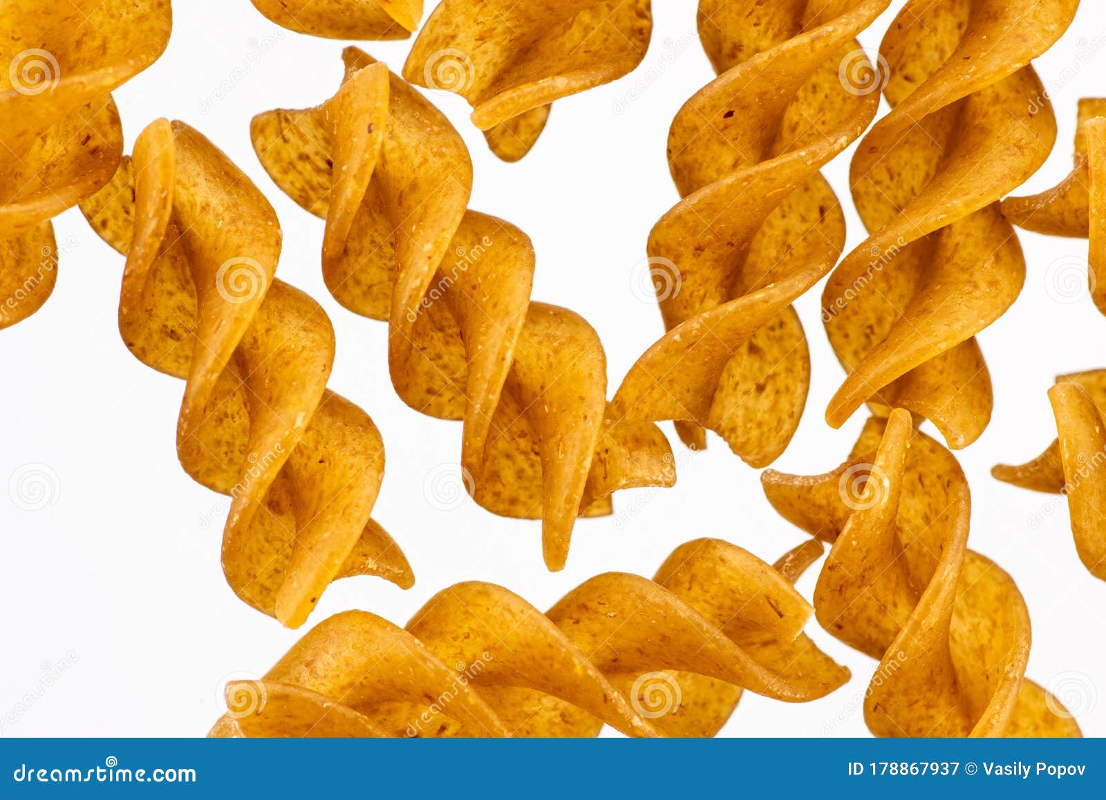 Pasta, Spaghetti, Shells, Rings, Bows on a Black or White Background ...