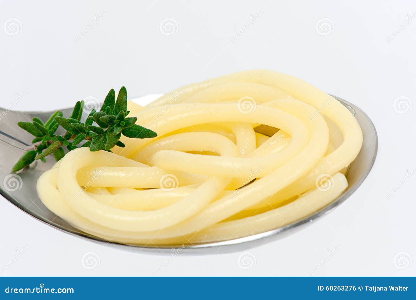 Pasta on a spoon stock photo. Image of italian, food - 60263276