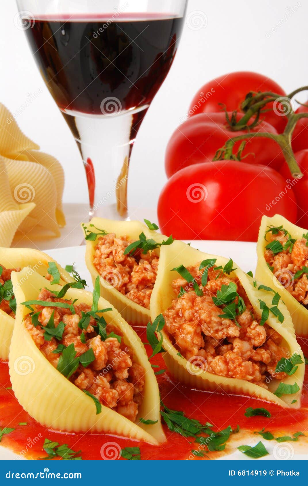 Pasta stuffed with meat stock image. Image of stuffed - 6814919