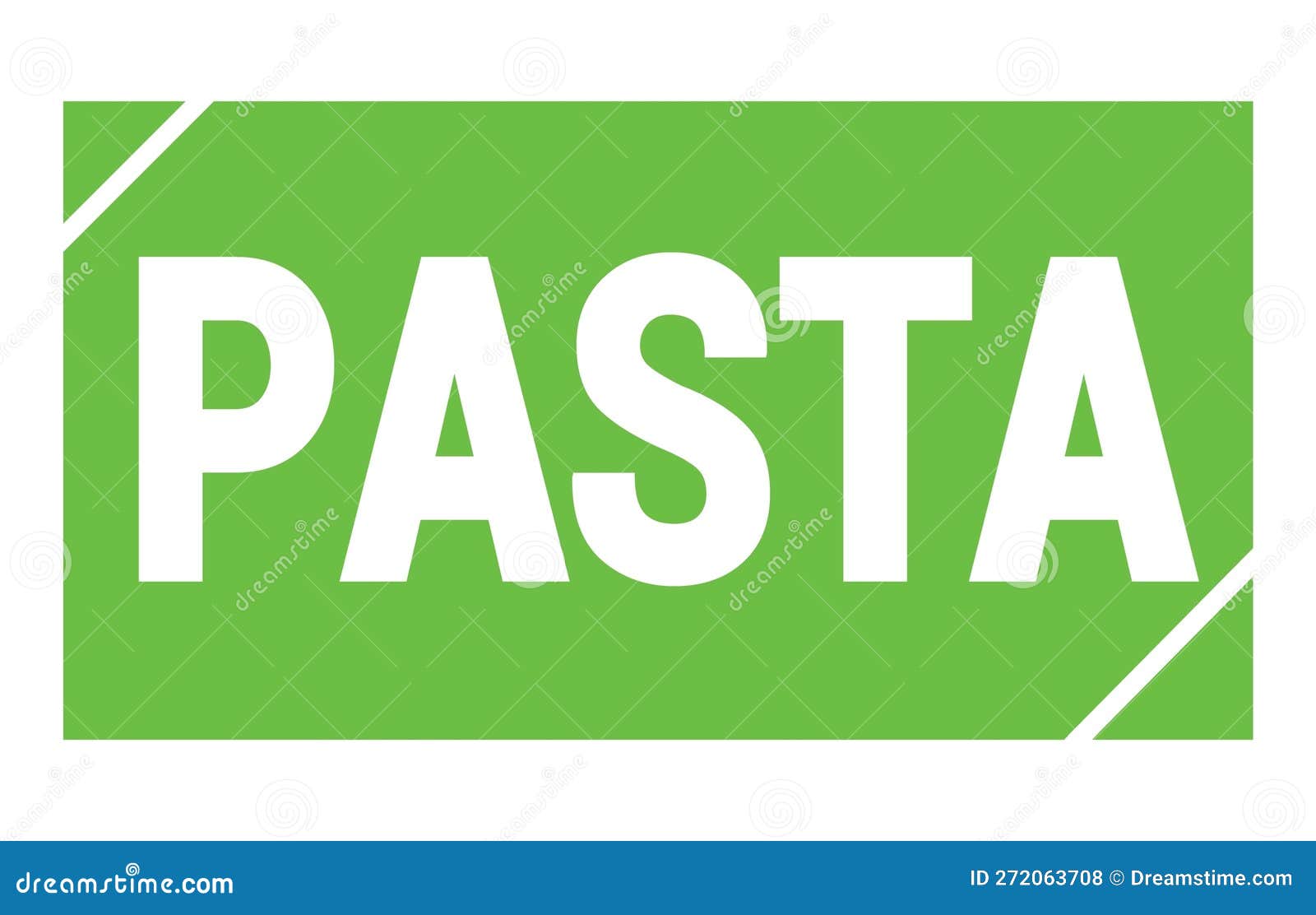PASTA Text Written on Green Stamp Sign Stock Illustration ...
