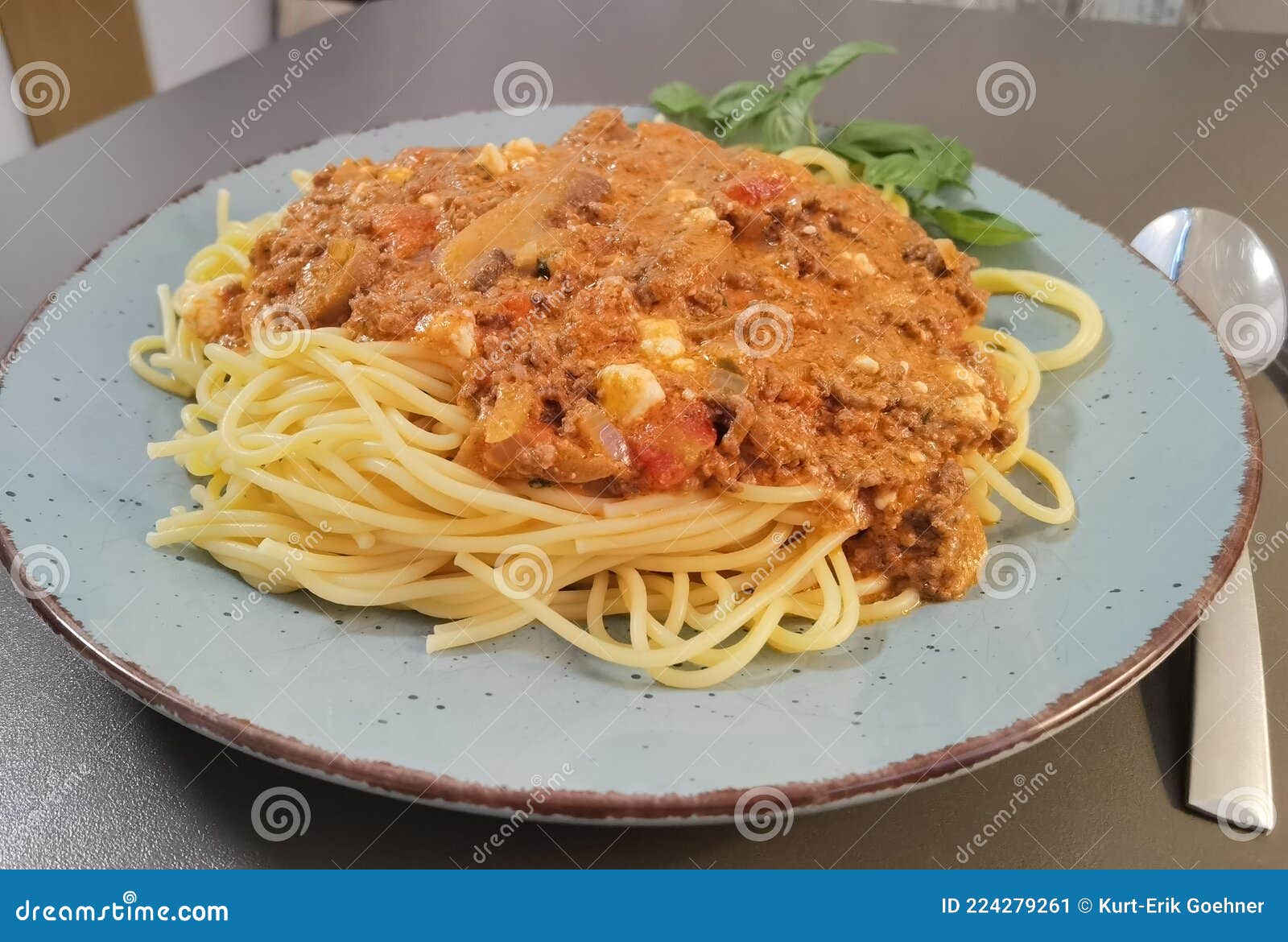 Pasta with Tomato Sauce and Minced Meat Stock Image - Image of meal ...