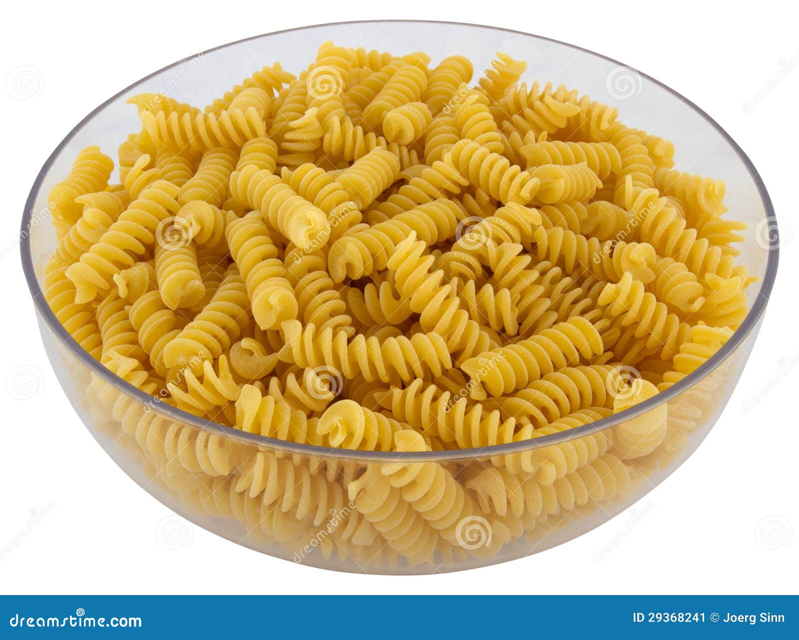 Pasta in transparent bowl stock image. Image of cook - 29368241