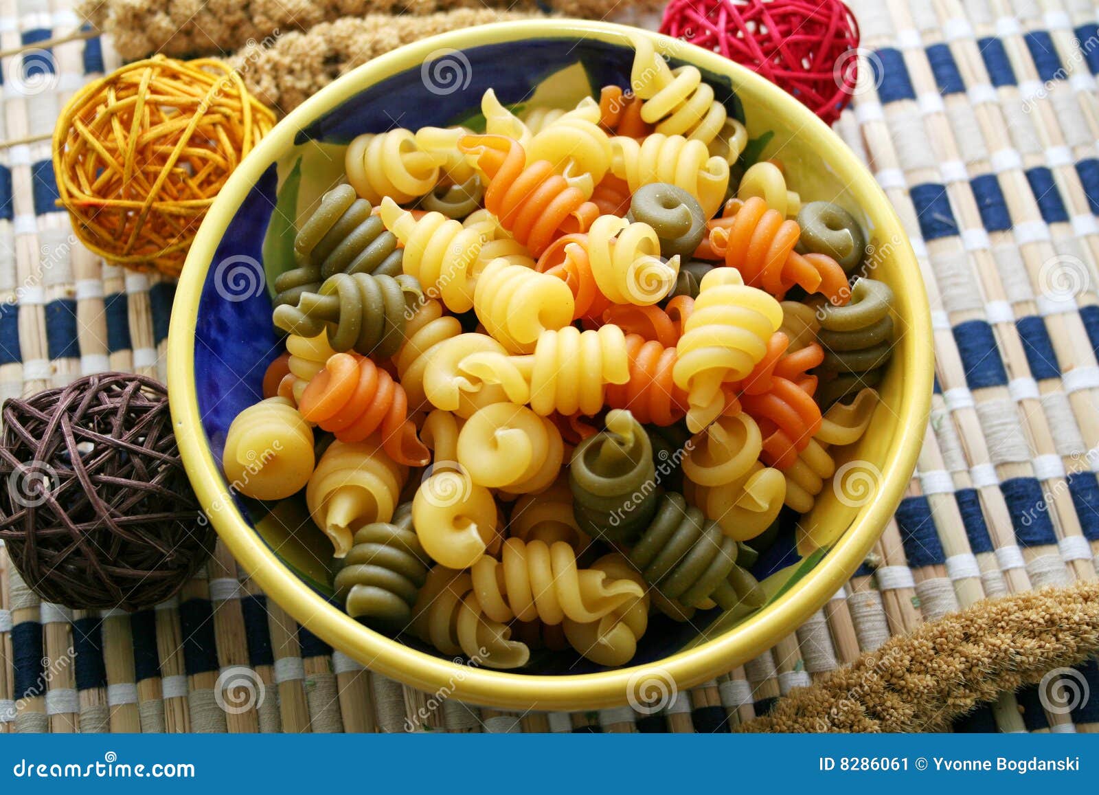 Pasta tricolor stock image. Image of tricolore, cooking - 8286061