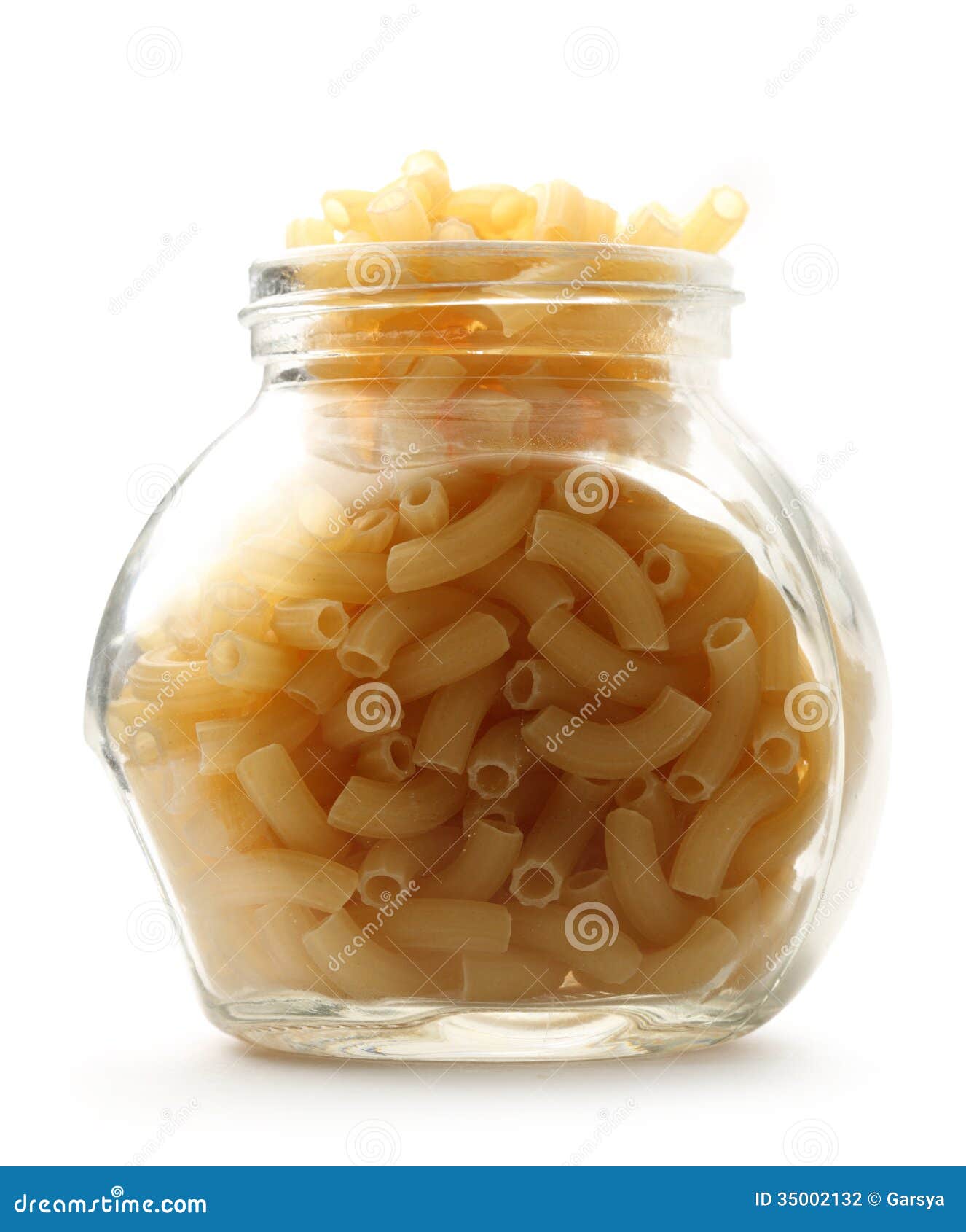 Pasta tubes in jar stock photo. Image of lunch, healthy - 35002132