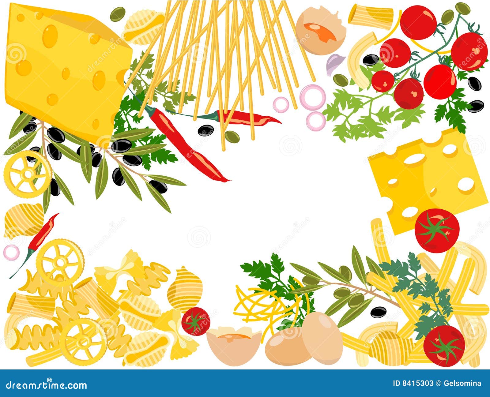 Pasta, Vector Stock Photos - Image: 8415303