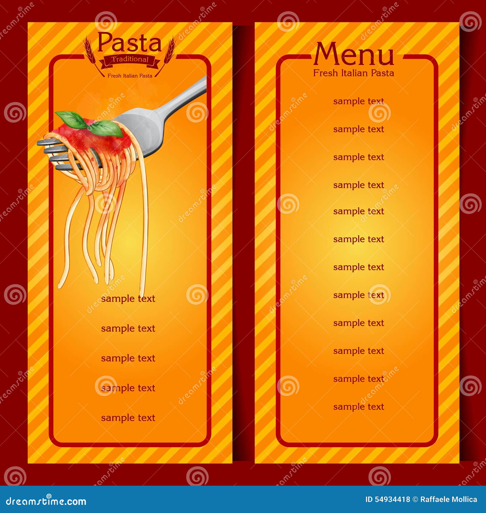 Pasta vintage frame stock vector. Illustration of gourmet - 54934418