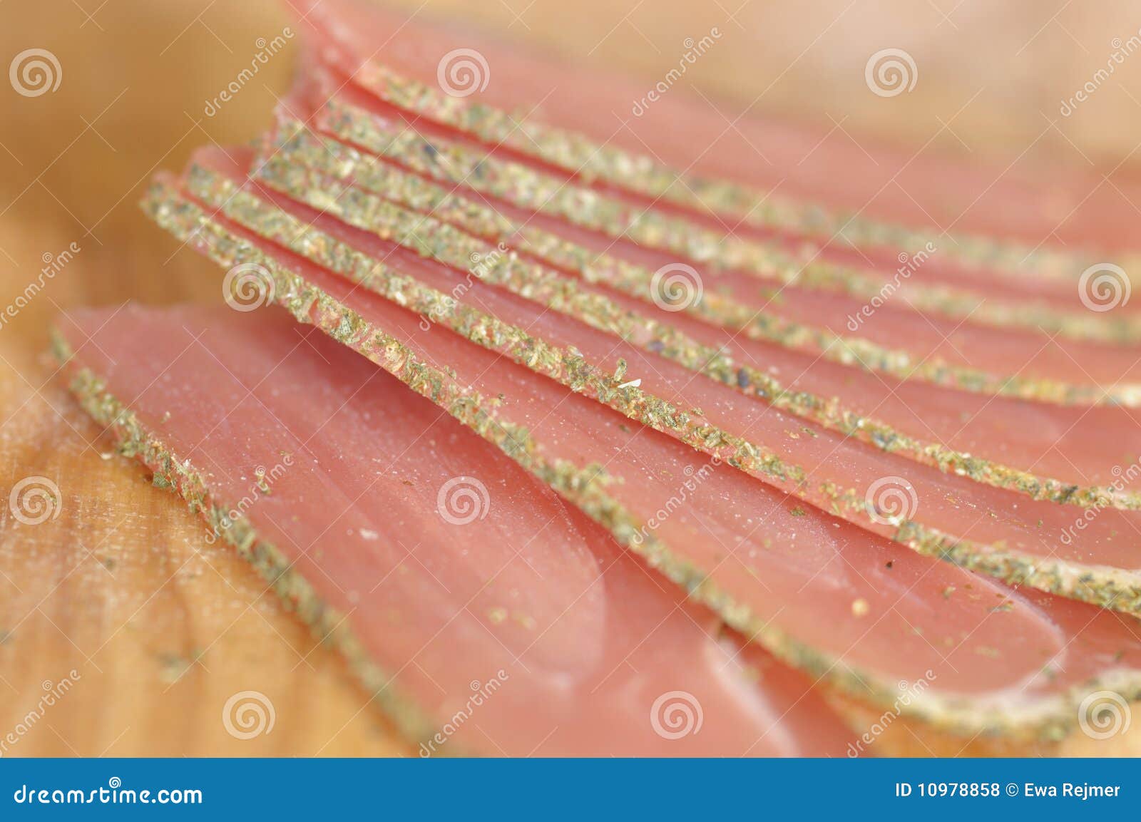 Pastarma stock photo. Image of bulgarian, spicy, slice - 10978858