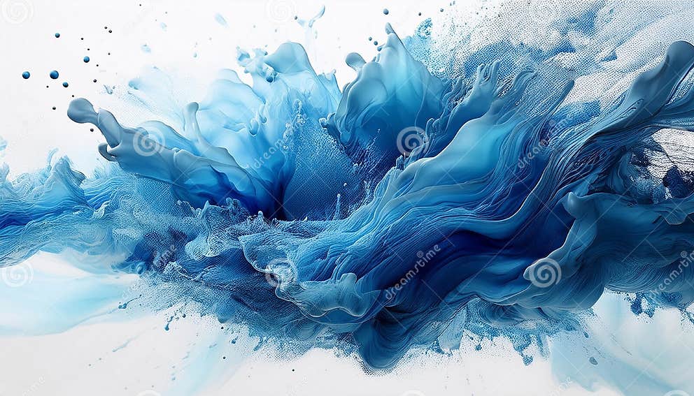 Paste the Blue Color Sprinkled on Top of the White Background ...