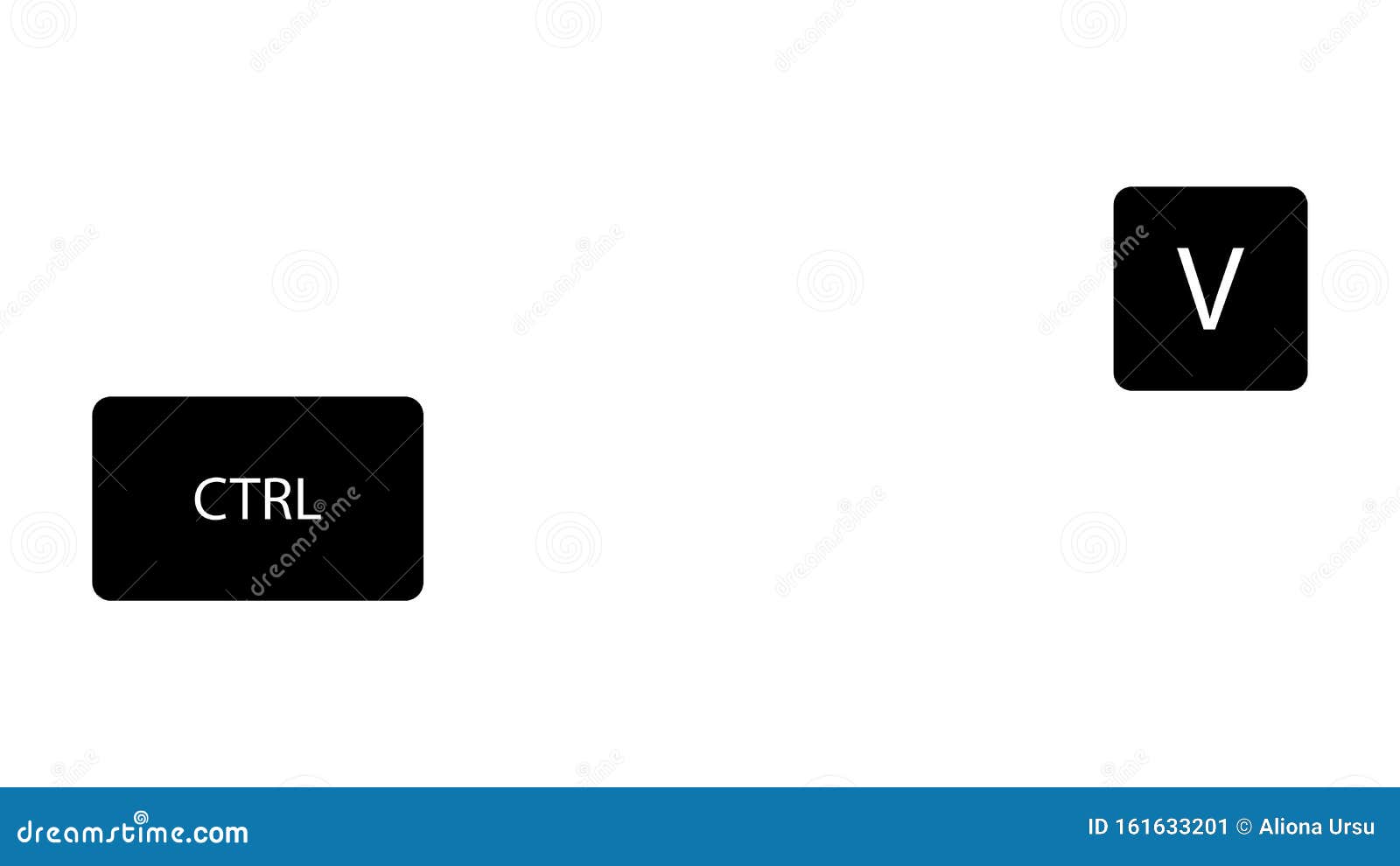 Paste buttons combination stock vector. Illustration of design - 161633201