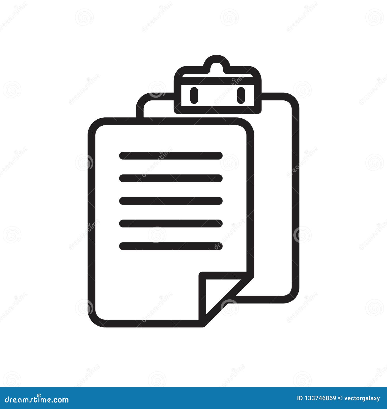 Paste Clipboard Icon Vector Sign and Symbol Isolated on White Ba Stock ...