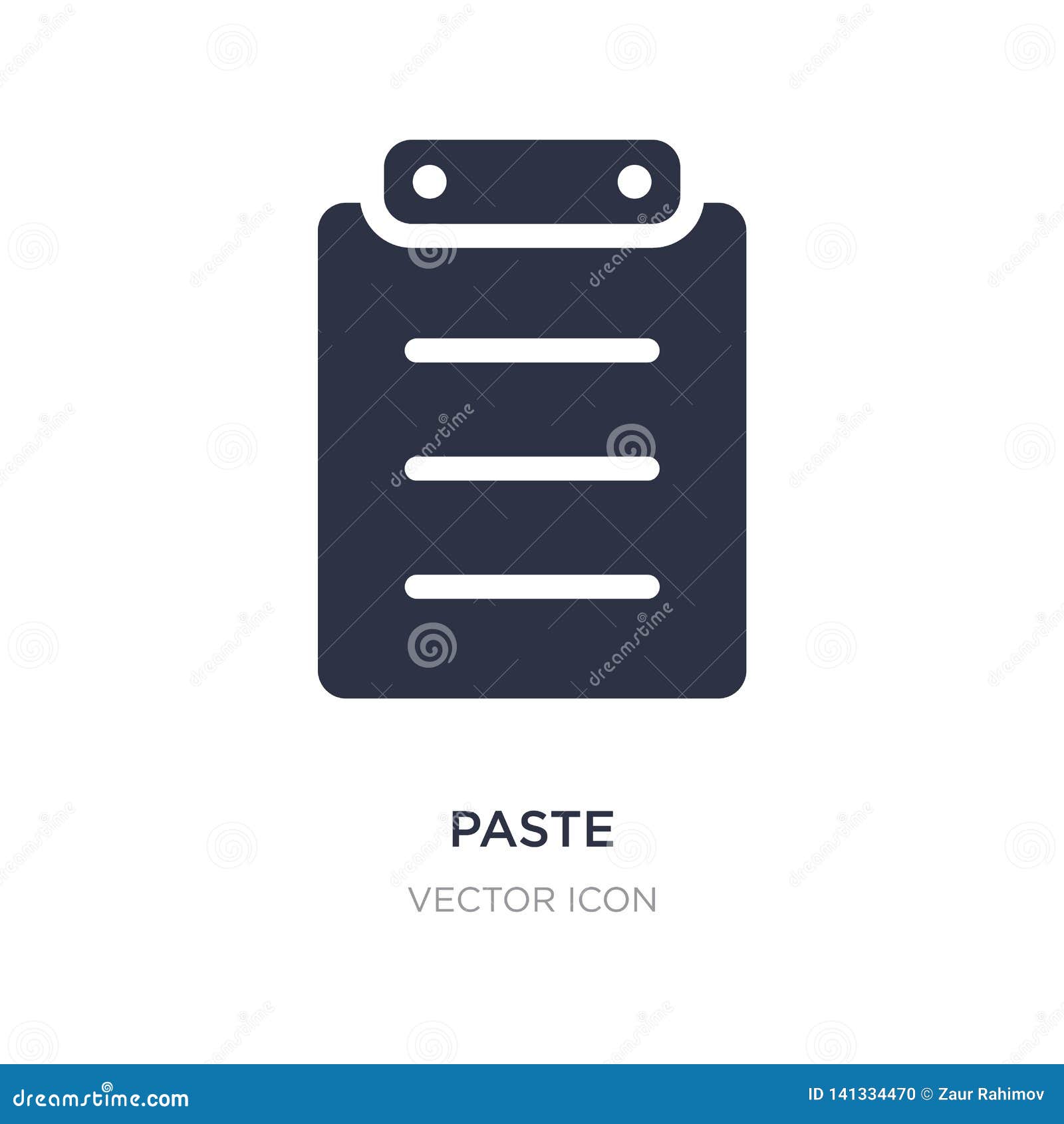 Paste Icon on White Background. Simple Element Illustration from ...