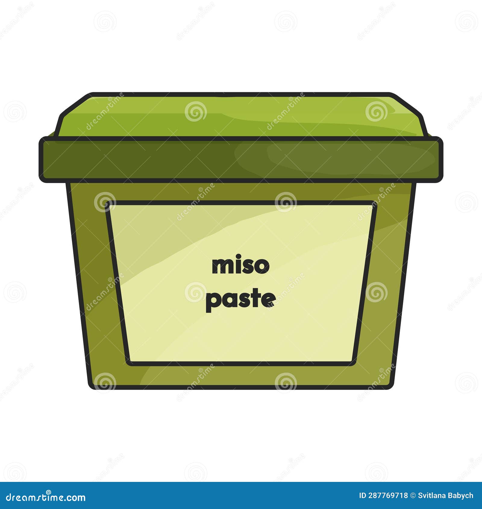 Paste Miso Vector Icon.Color Vector Icon Isolated on White Background ...