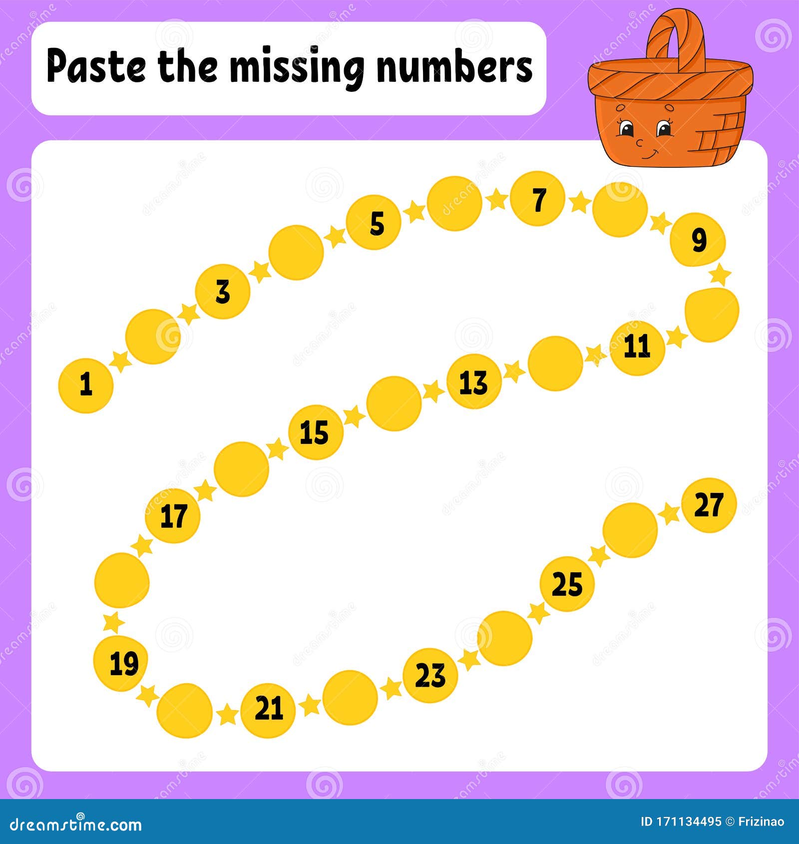 Paste The Missing Numbers. Handwriting Practice. Learning Numbers For ...