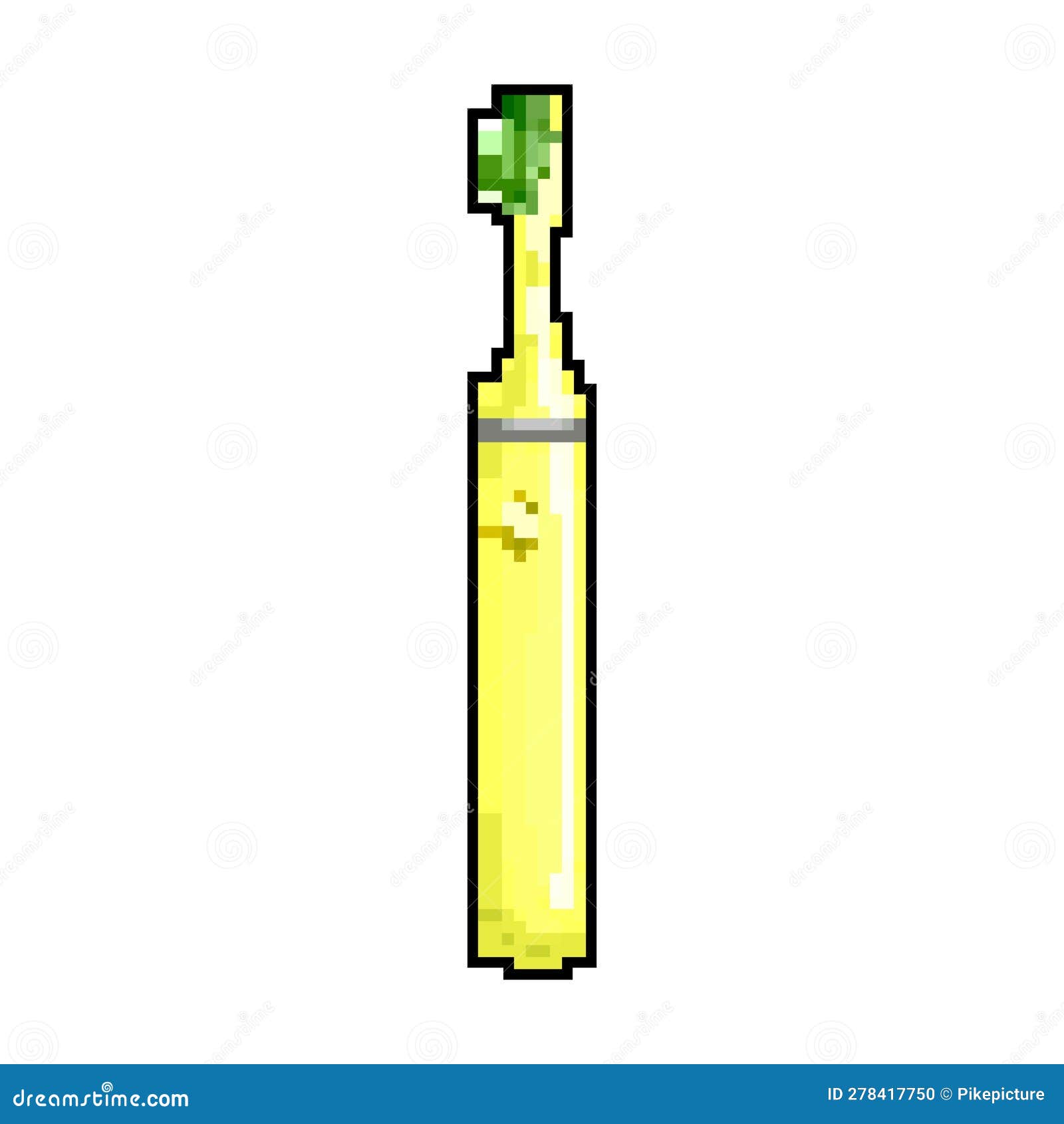 Paste Tooth Brush Game Pixel Art Vector Illustration Stock Vector ...