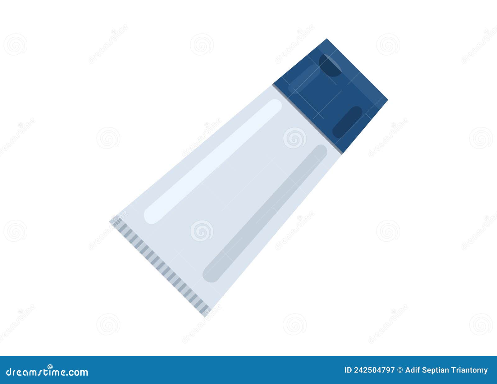 Paste Tube Packaging. Simple Flat Illustration. Stock Vector ...