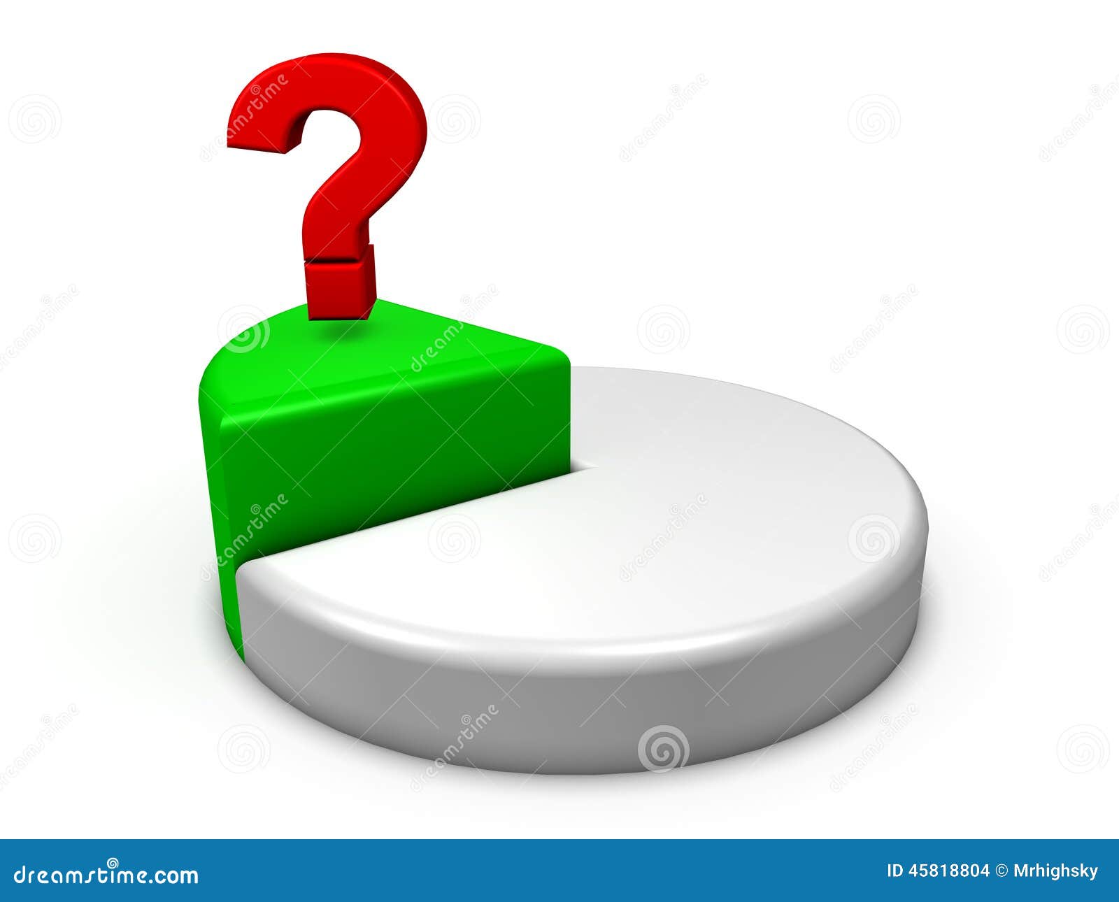 Pasteigrafiek Met Vraagteken Stock Illustratie - Illustration of ...