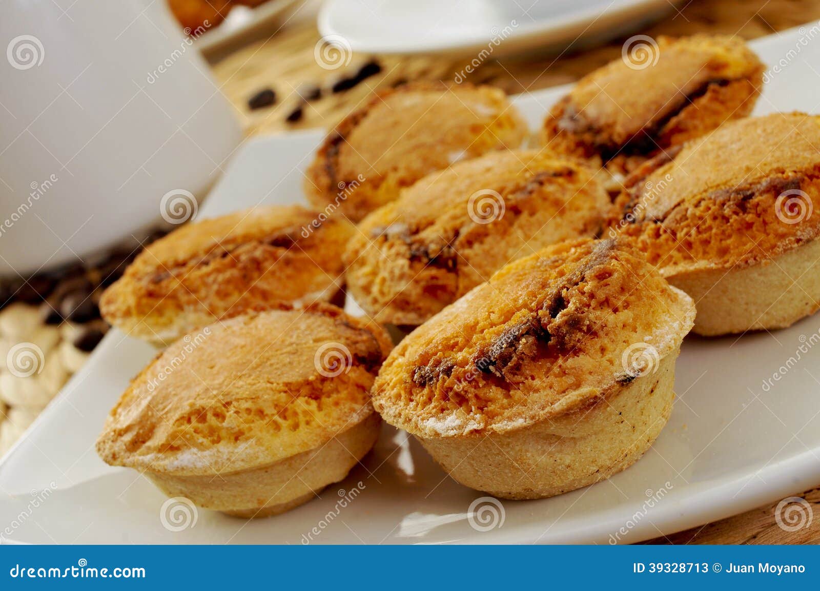 Pasteis De Feijao, Typical Portuguese Pastries Stock Image - Image of ...