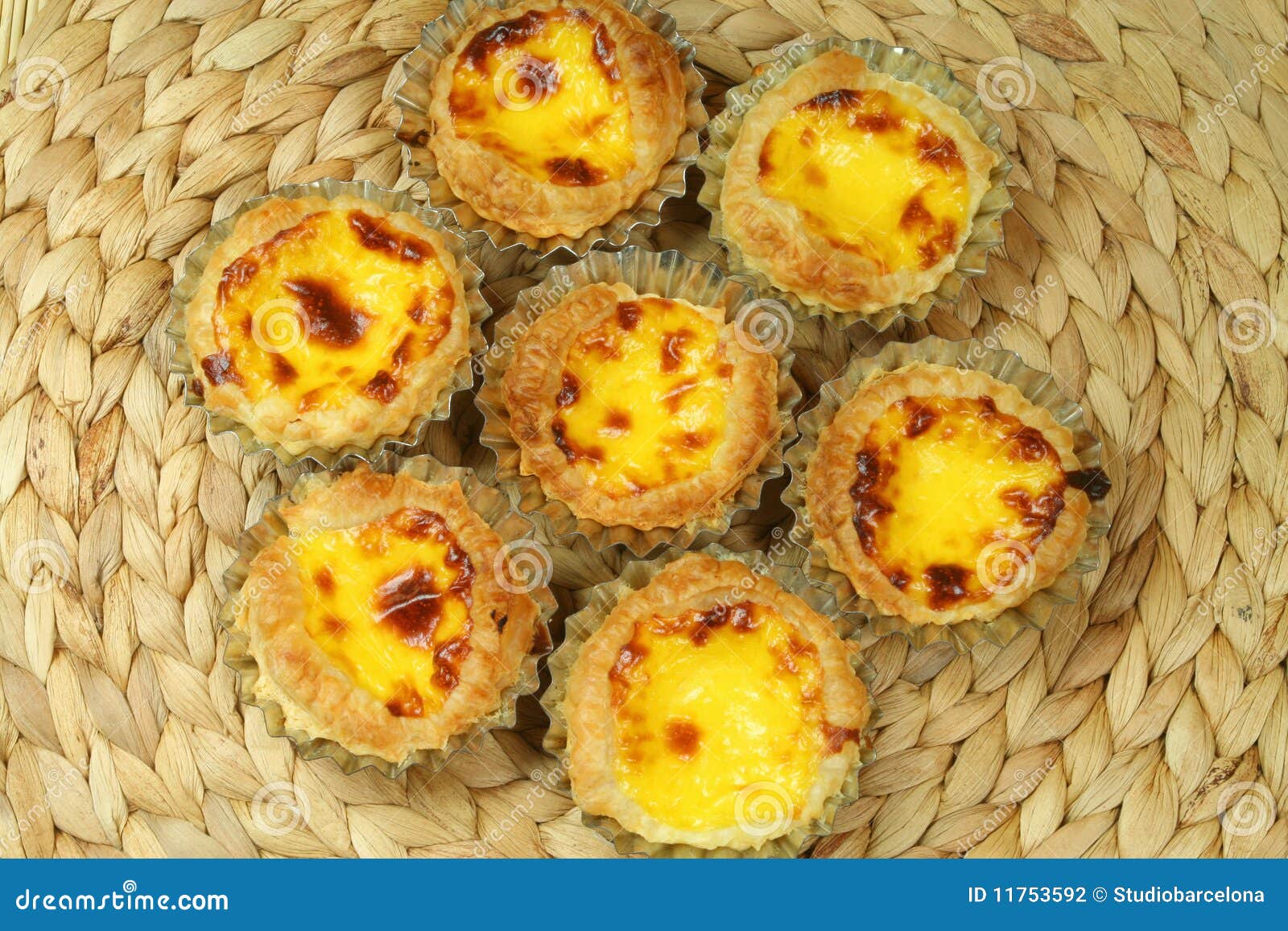 Pasteis De Nata And Pasteis De Feijao, Typical Portuguese Pastries ...