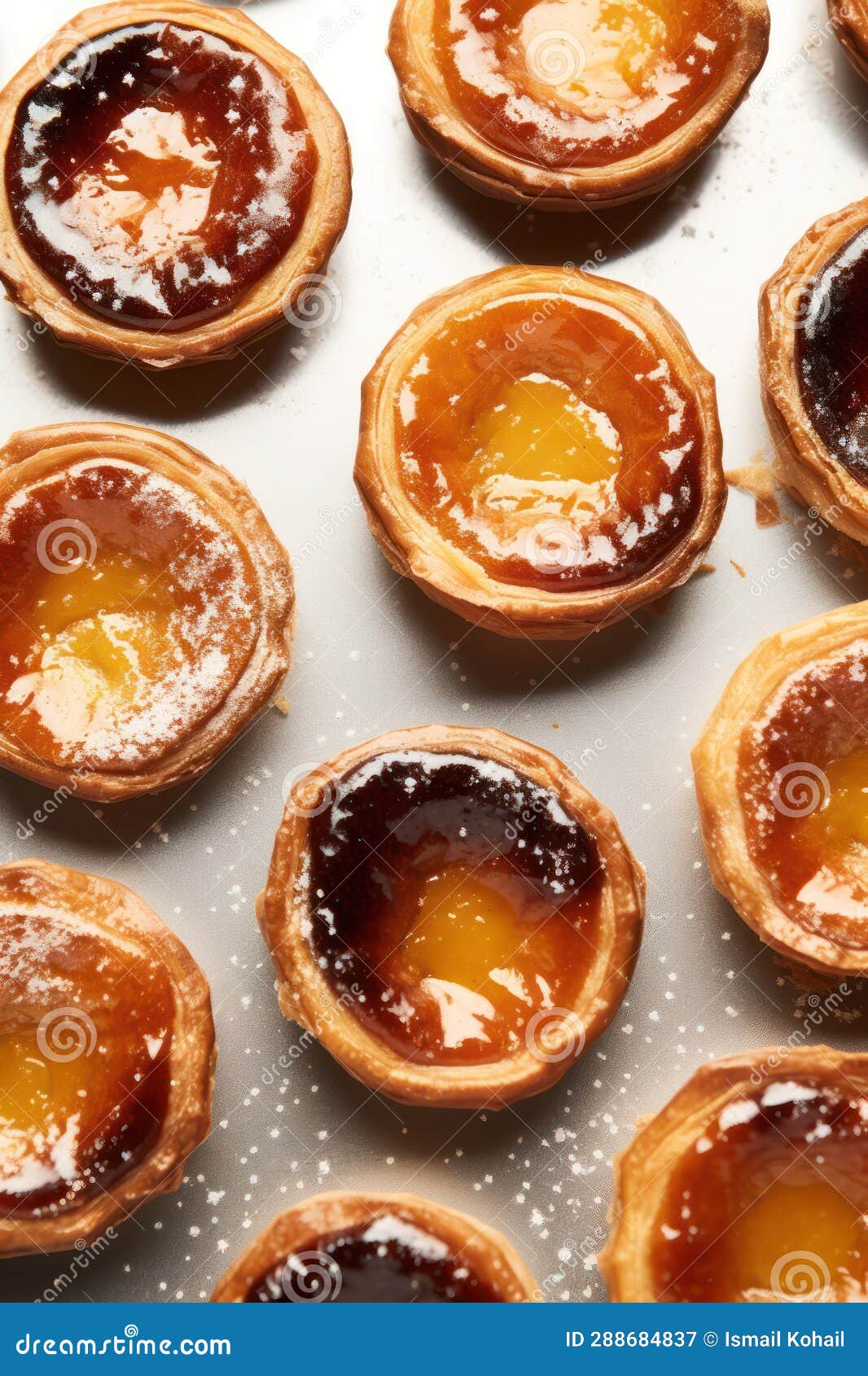 Pasteis De Nata, Created by Generative AI Stock Illustration ...