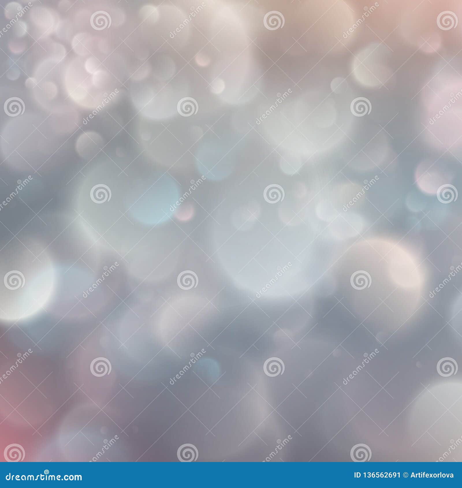 Pastel Abstract Bokeh Background. Defocused Festive Lights Stock Vector ...