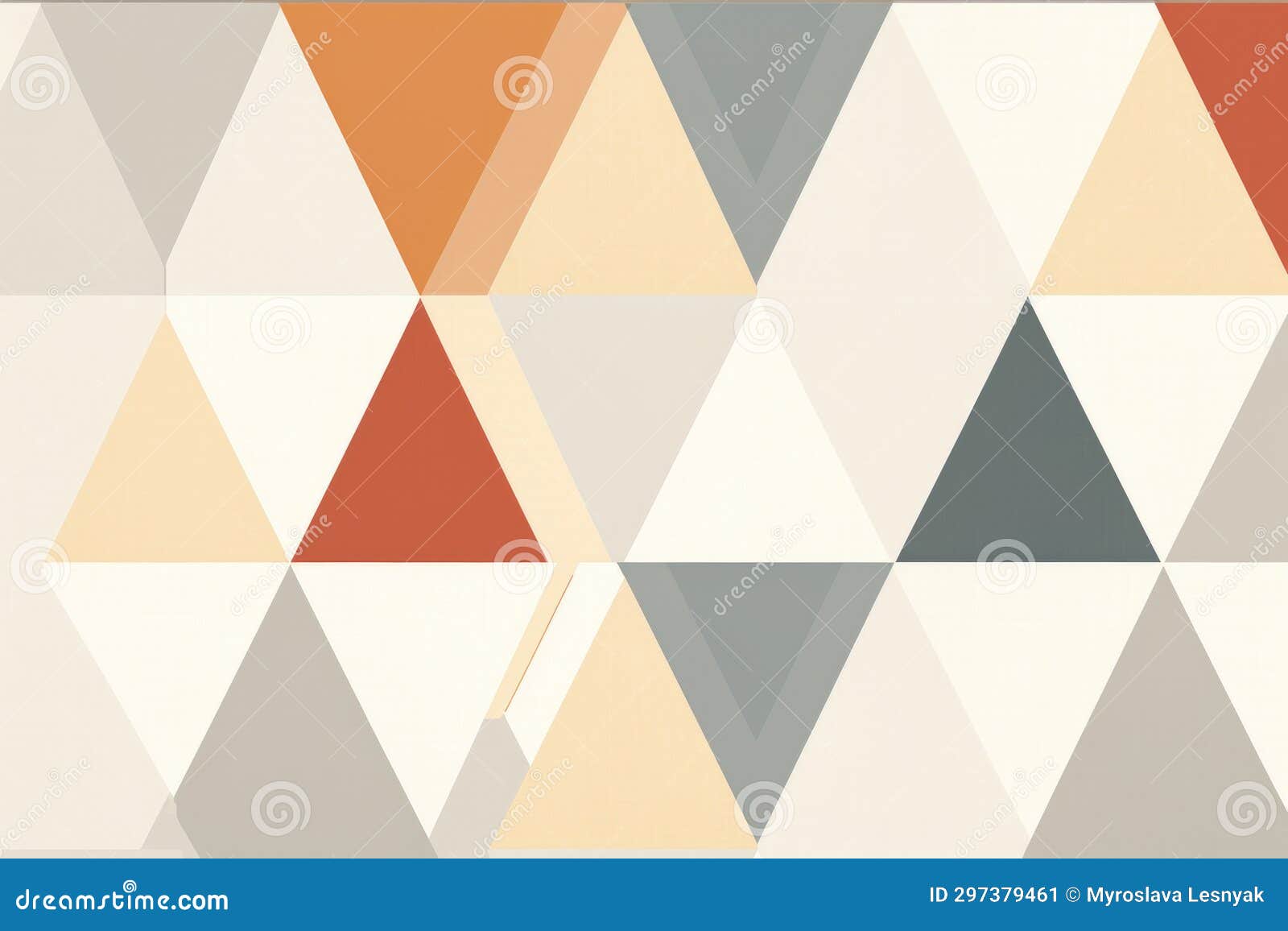 Pastel Abstract Composition of Triangles in Harmonious Arrangement ...
