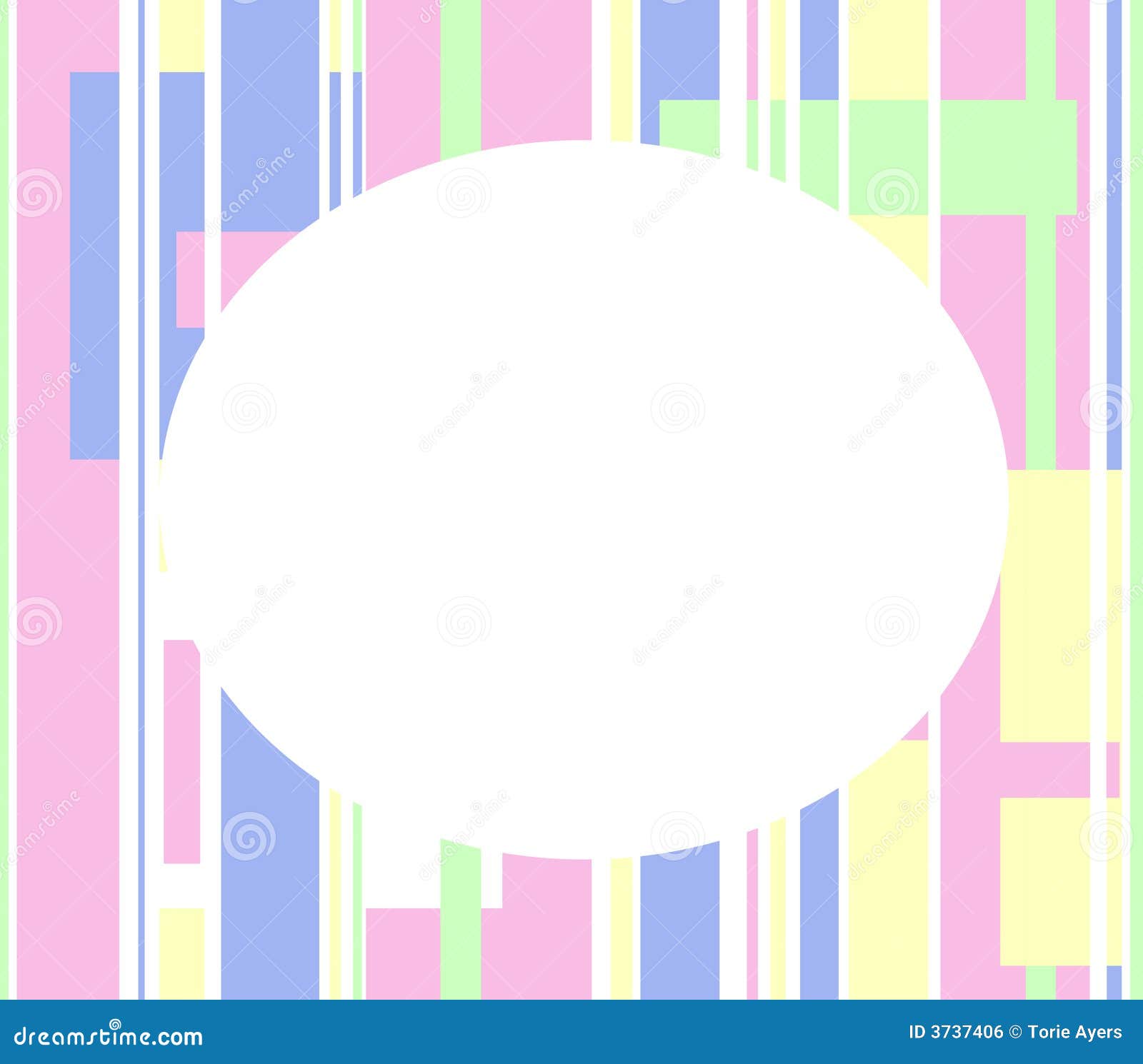 Pastel Baby or Easter Frame Stock Illustration - Illustration of line ...