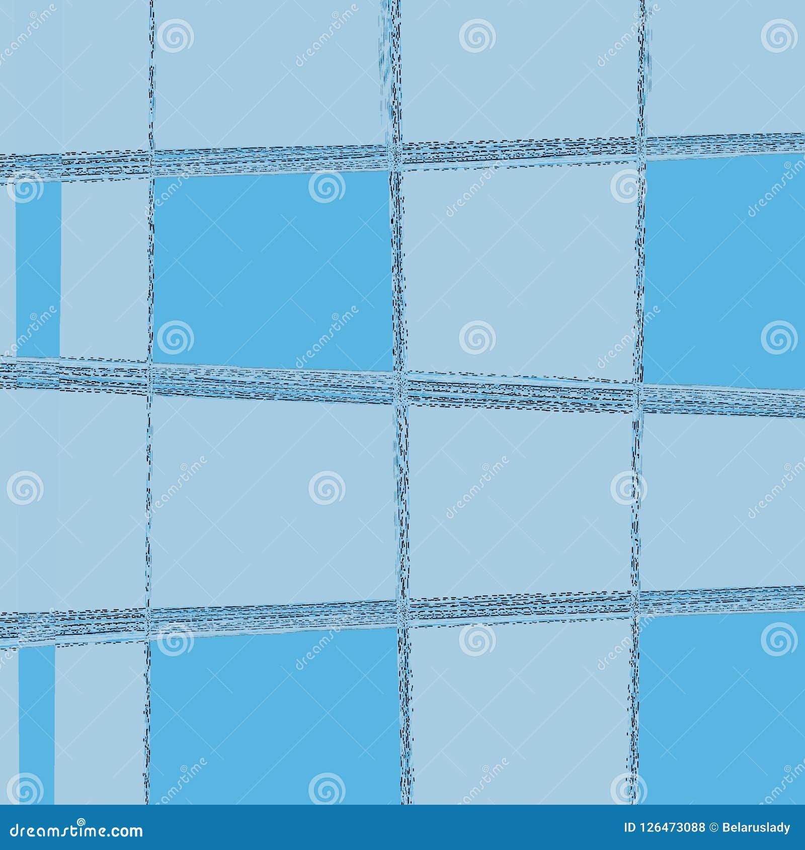 Pastel Blue Color Irregular Square Pattern Stock Illustration ...