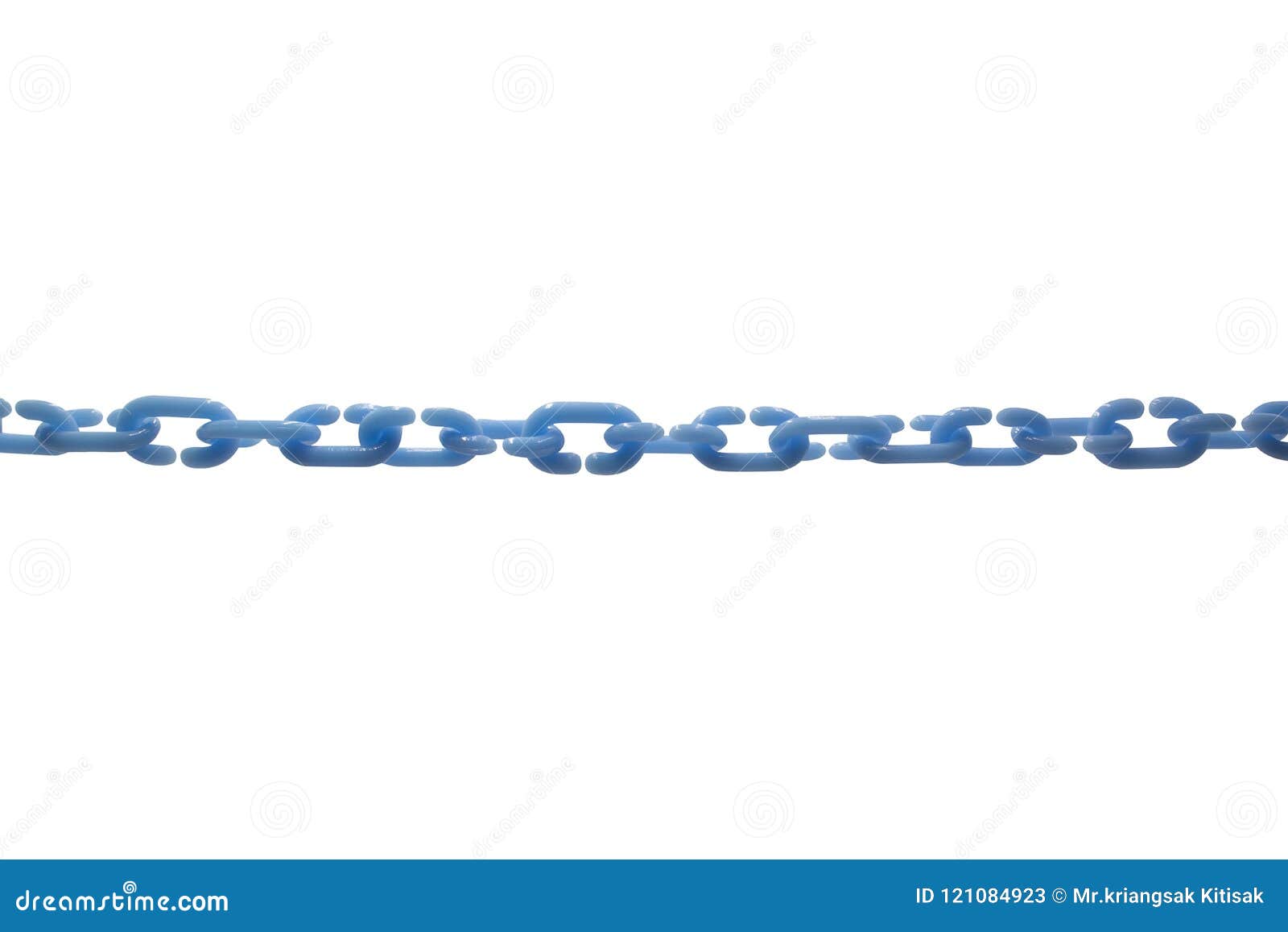 Pastel Blue Color of Plastic Chains Isolated Stock Image - Image of ...