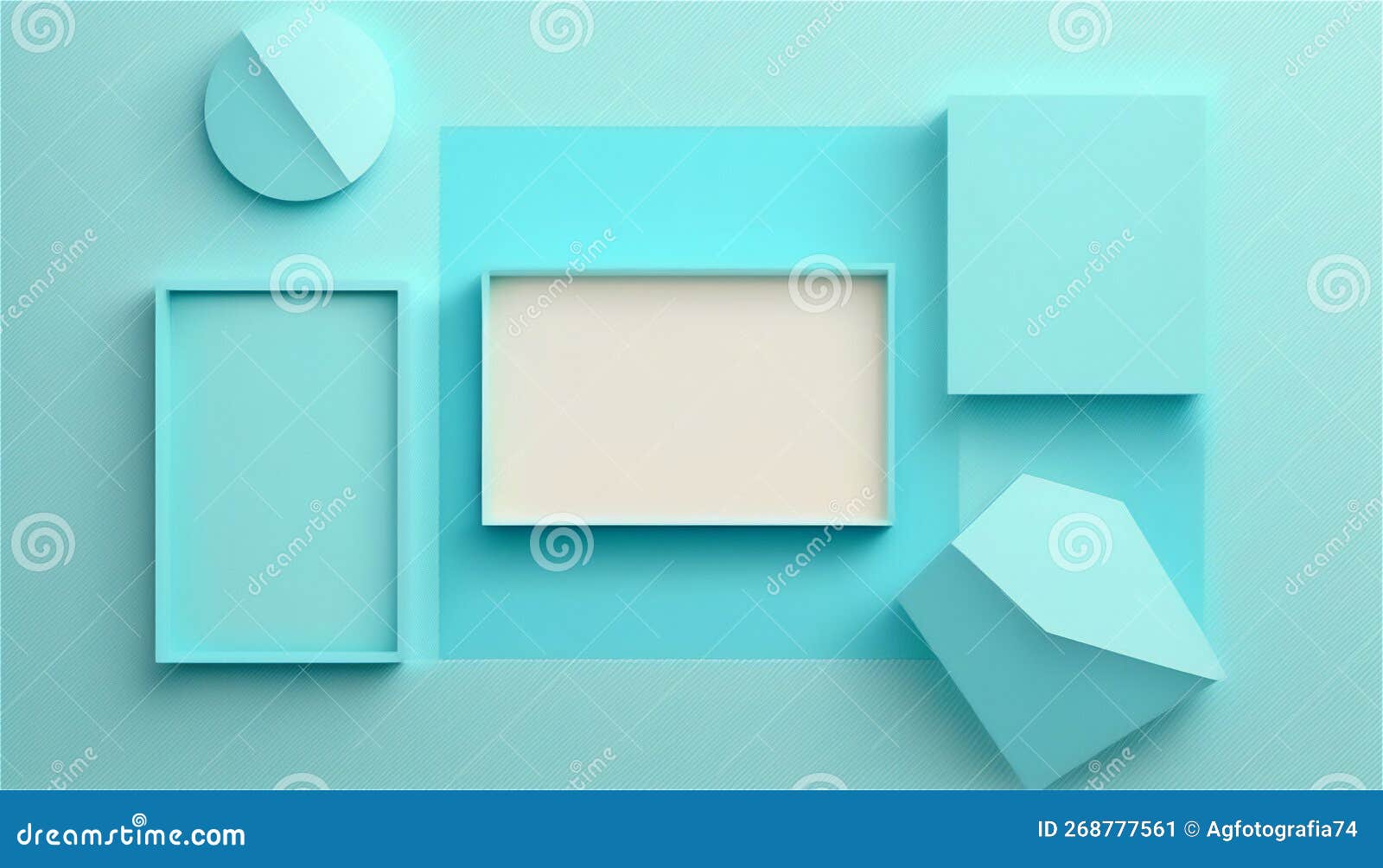 Pastel Blue Empty Paper Texture Background Template, Banner for ...