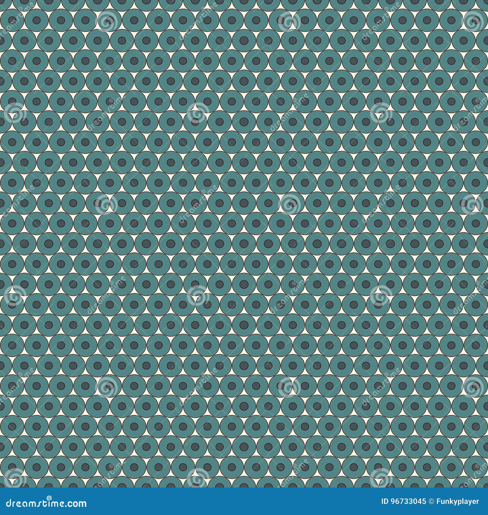 Pastel Blue Seamless Pattern with Repeated Circles. Bubble Motif ...