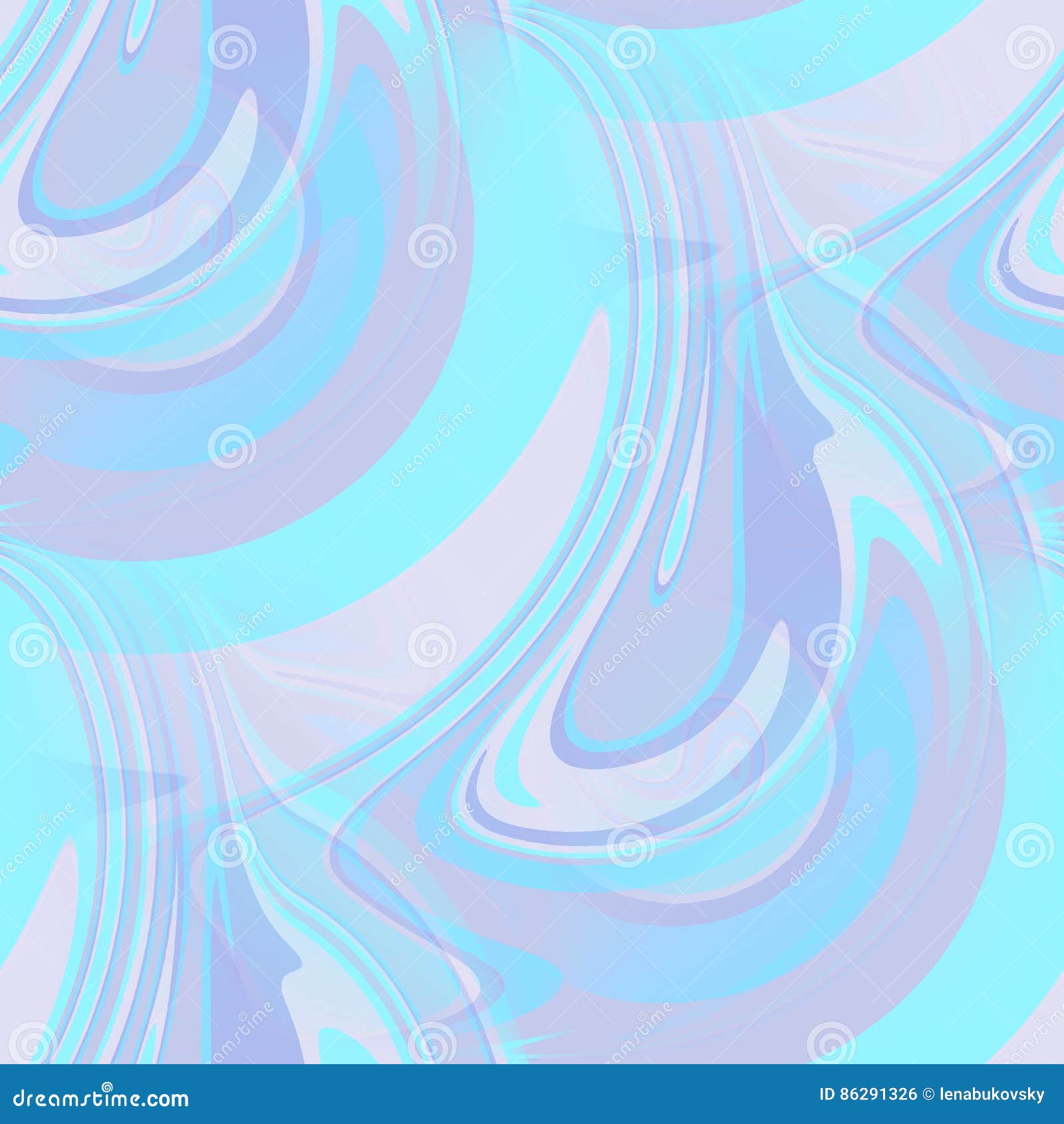 Pastel Blue Swirls - Seamless Abstract Texture Stock Illustration ...