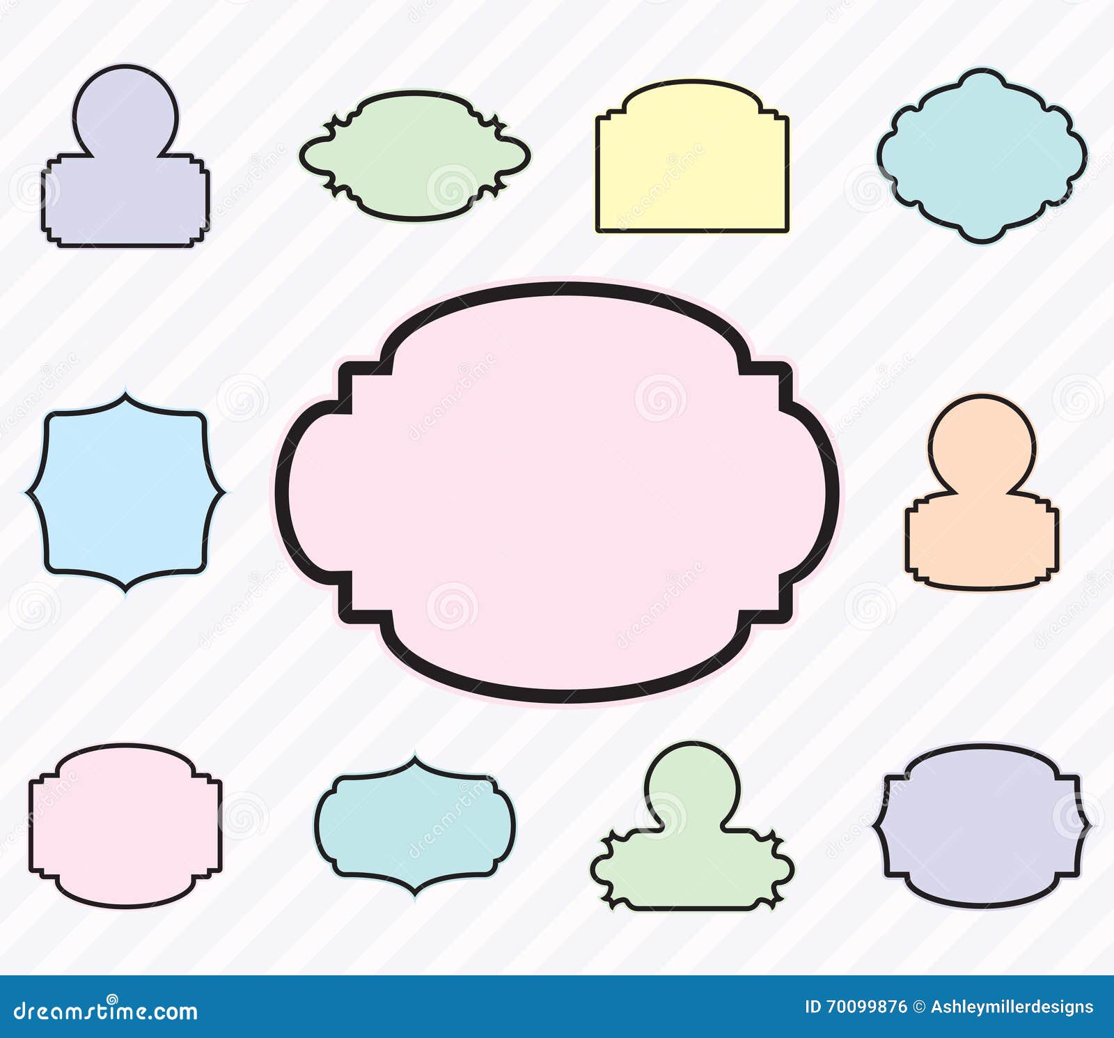 Pastel Boutique Signs stock vector. Illustration of classic - 70099876