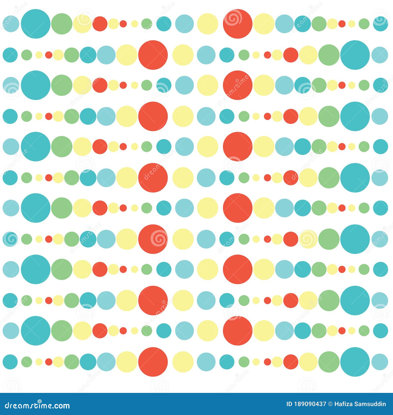 Pastel Bubbles Pattern Background. Vector Illustration Decorative ...