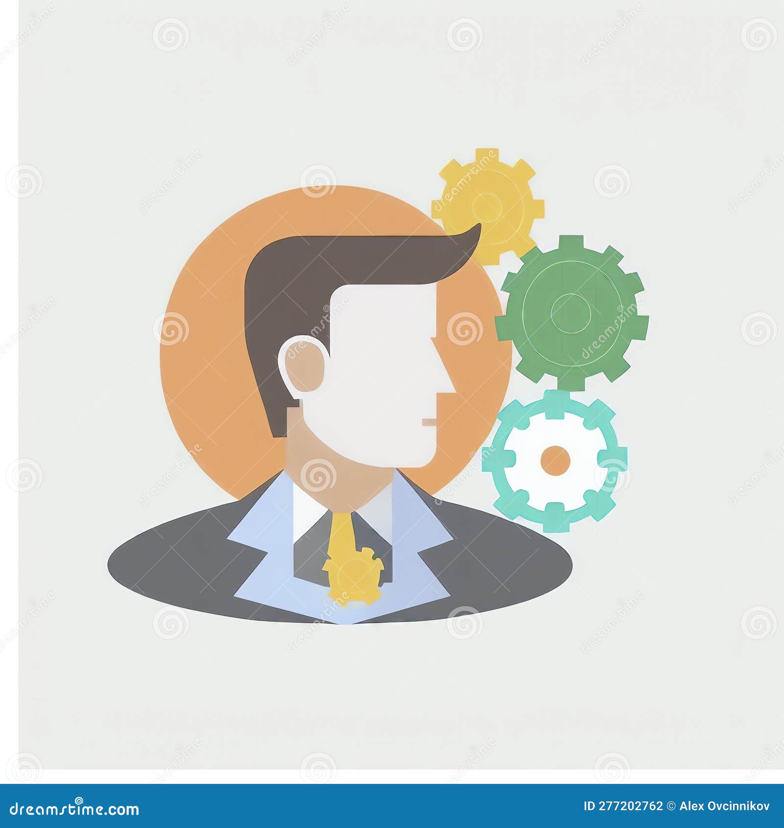 Pastel Business Leaders on White Background for Presentations and Web ...