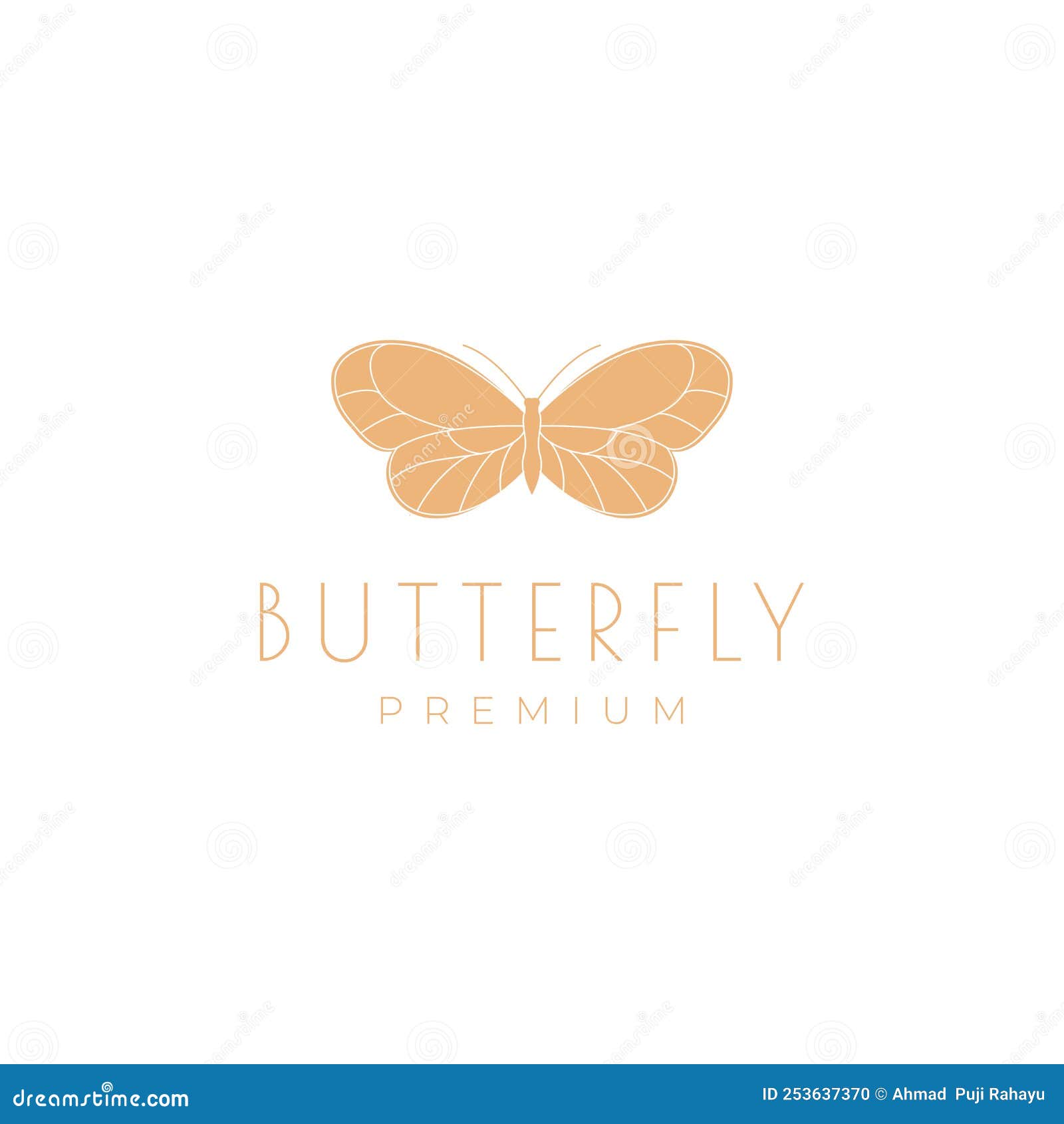 Pastel Butterfly Insect Logo Design Stock Vector - Illustration of ...