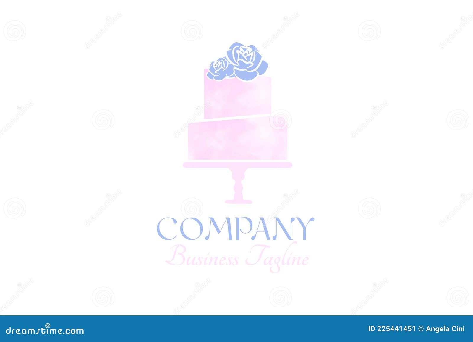 Pastel Cake Logo Design stock vector. Illustration of bakery - 225441451