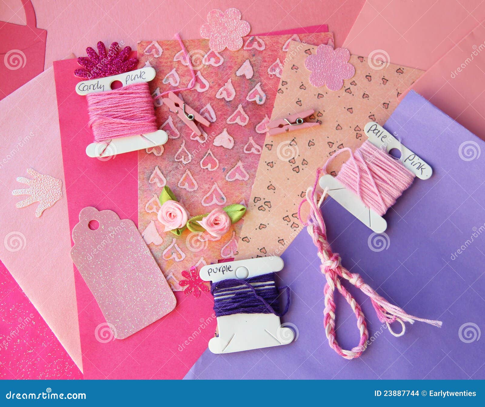 Pastel Card Making Composition Stock Photo - Image of hobby, creative ...