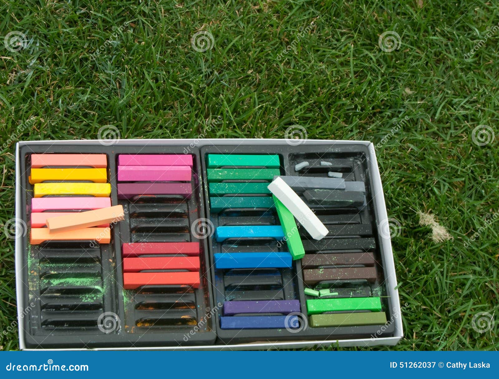 Pastel Chalk Crayons -- Outside Stock Image - Image of oranges, purples ...