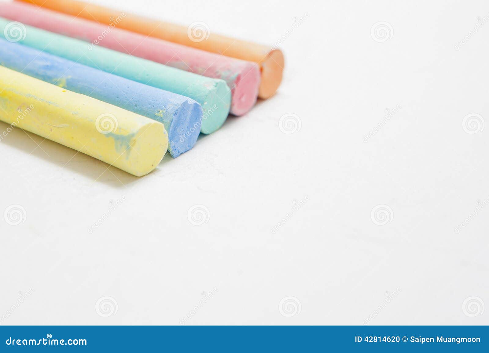 Pastel chalk stock photo. Image of design, isolated, craft - 42814620